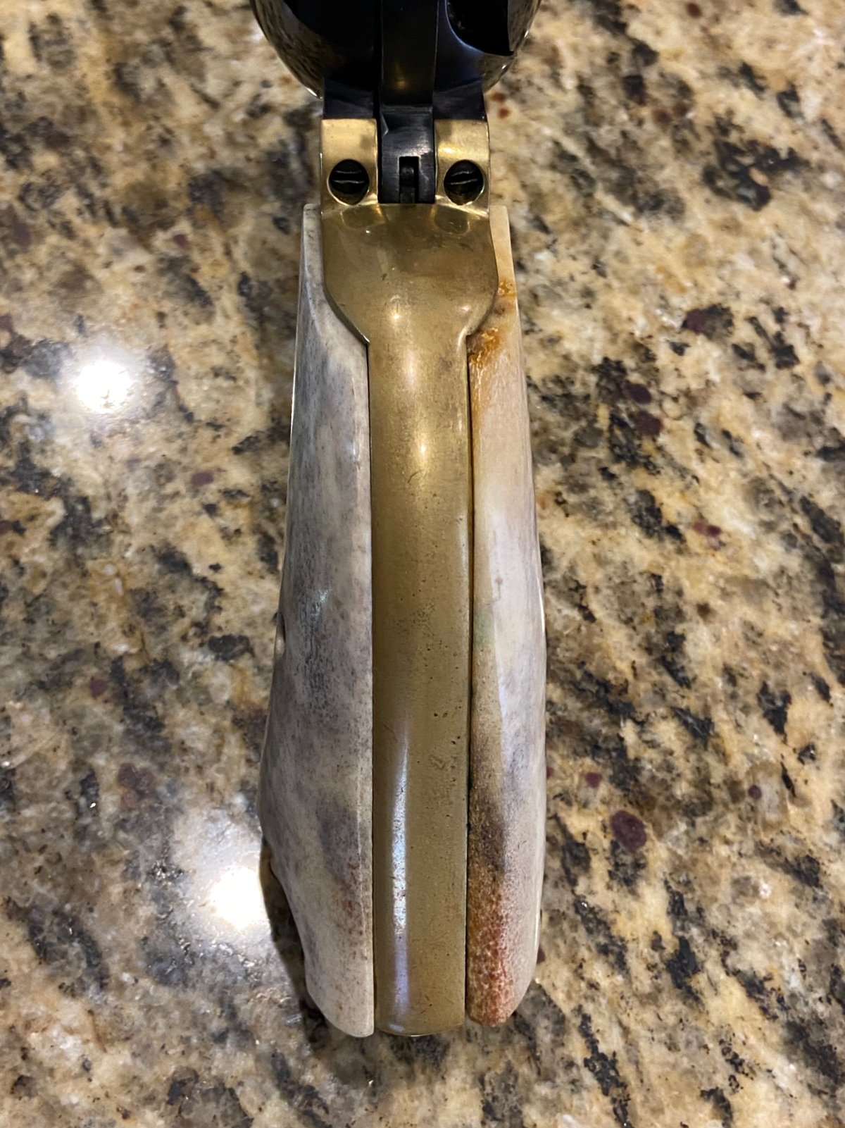 Ruger Super Blackhawk Factory Brass Frame Stag Grips Manufactured 1973 ...