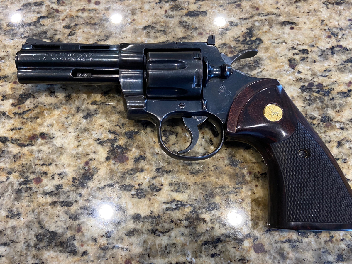Colt Python 1982 manufactured 4 inch Barrel