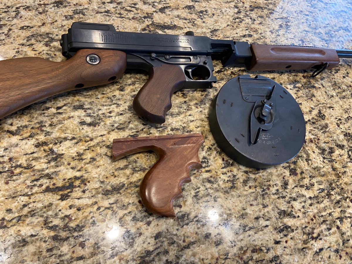 Thompson Auto-Ordnance 1927 A1 Thompson Lyman Sights, Cutts Compensator ...