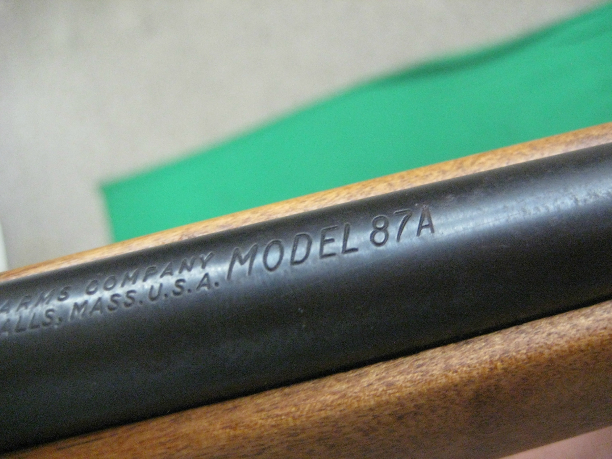 Springfield Stevens Model 87a Semi Auto Rifle Wood Stock Tube Fed Gill ...