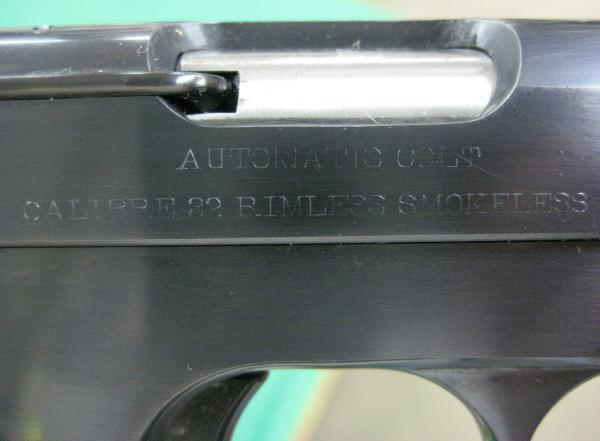 Mint Colt 1903 Pocket .32 Acp Type Iii Model M With Original Sales ...