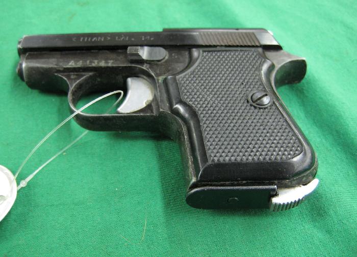 Fie Corp Blued Small Compact Titan 25 Cal Semi Auto Pistol Nice Carry ...