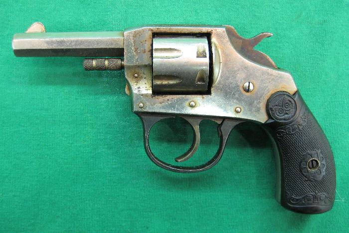 Iver Johnson Model 1900 22lr Double Action Nickel Octagon Bbl Owl C&R ...