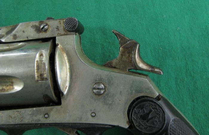 38 Cal. 1925 Nickel Pistol Like Smith Wesson Break Open Revolver Curio ...