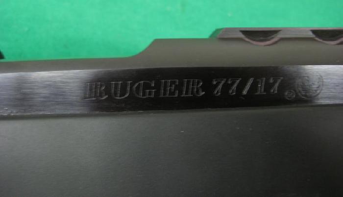 Ruger 77/17 17 Hmr All Weather Stock Blued Rifle Bolt Action Rotary ...