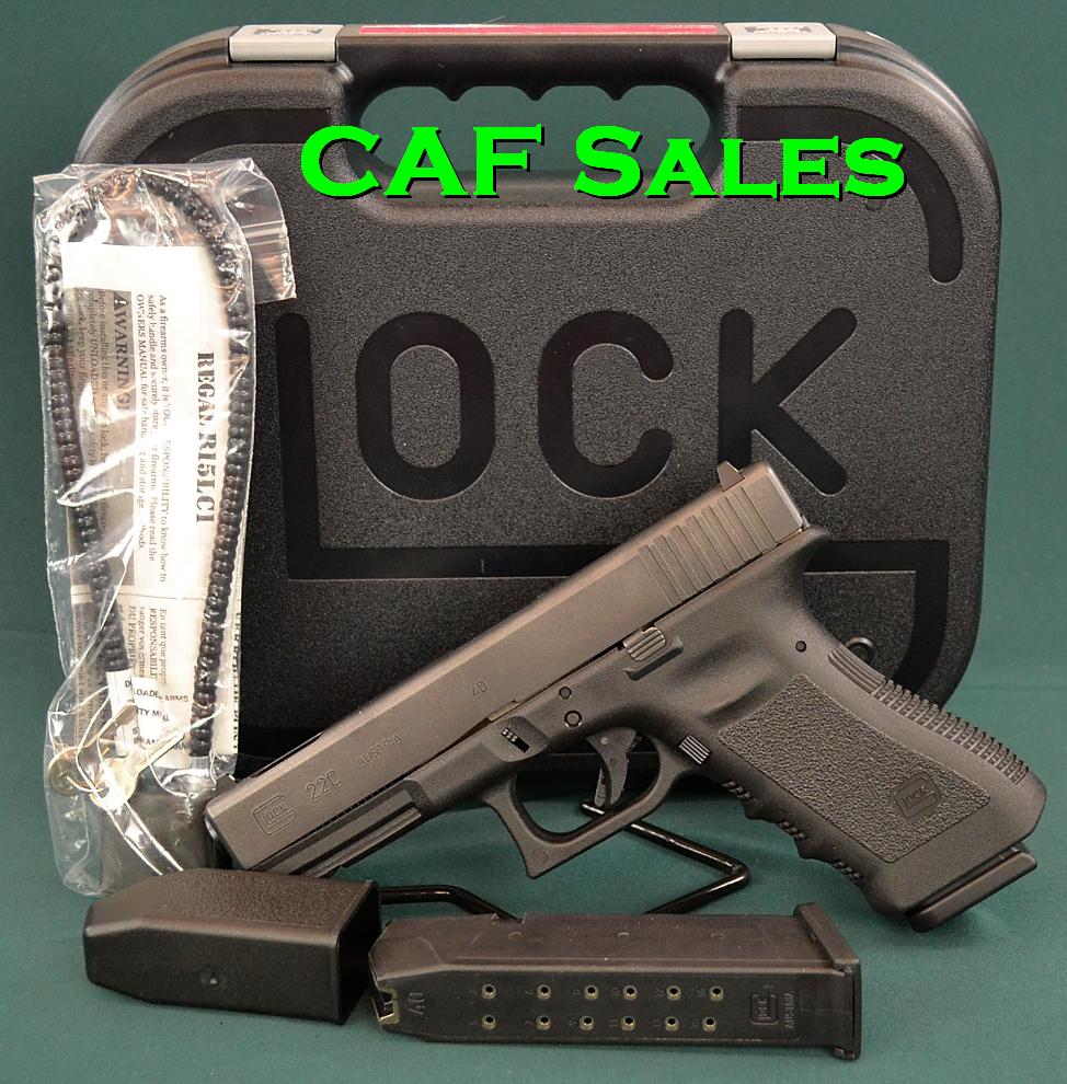Glock Model 22c Gen 3 .40 S&W Cal Semi-Auto Pistol (Hc) For Sale at ...